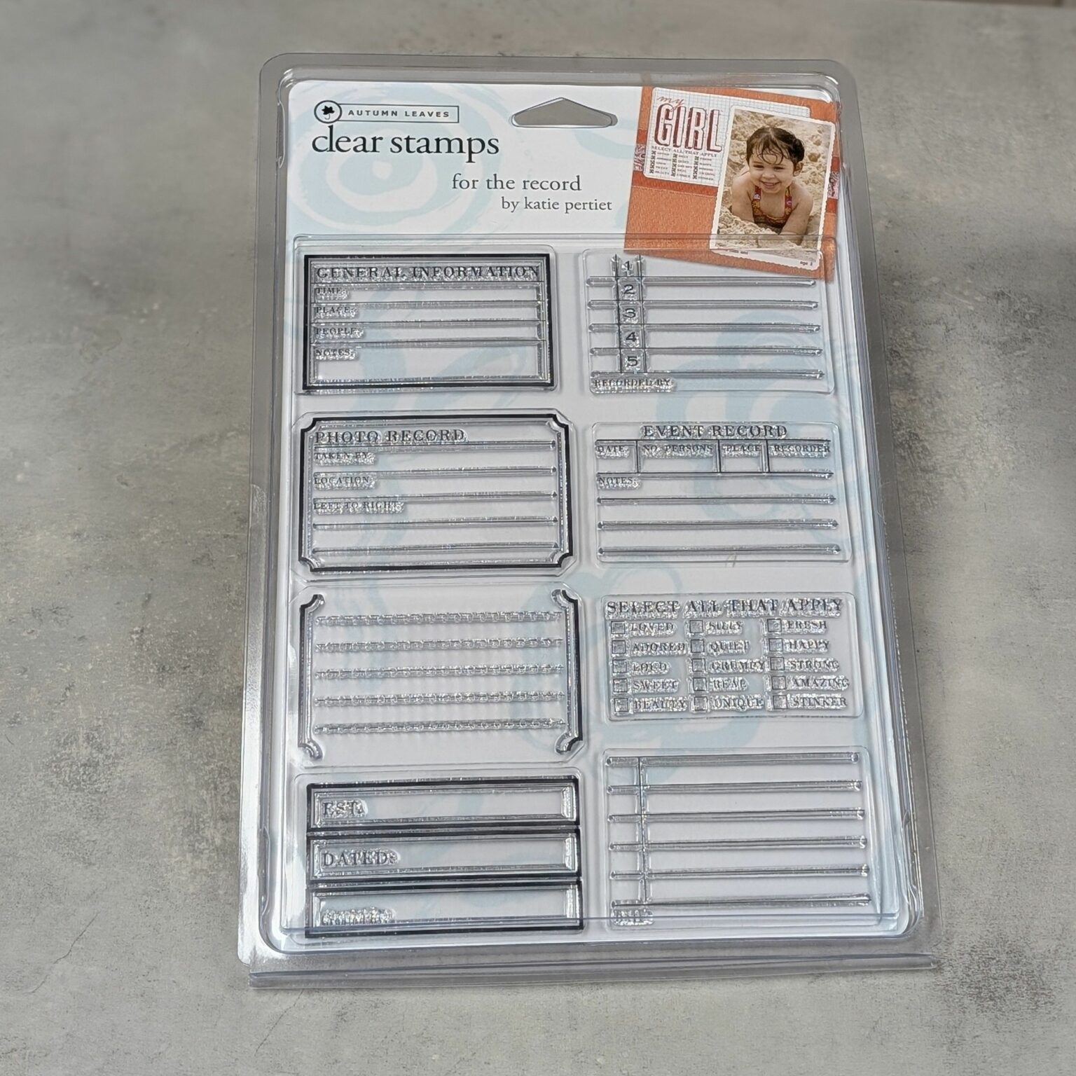 Clear Stamps For The Record – Gummiapan