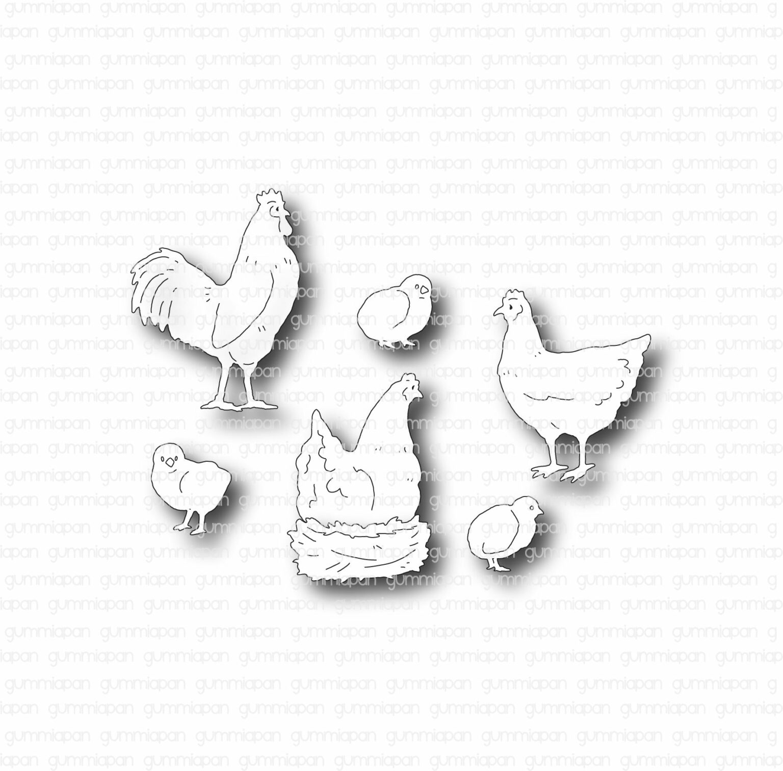 Tupp, höns och kycklingar – Gummiapan