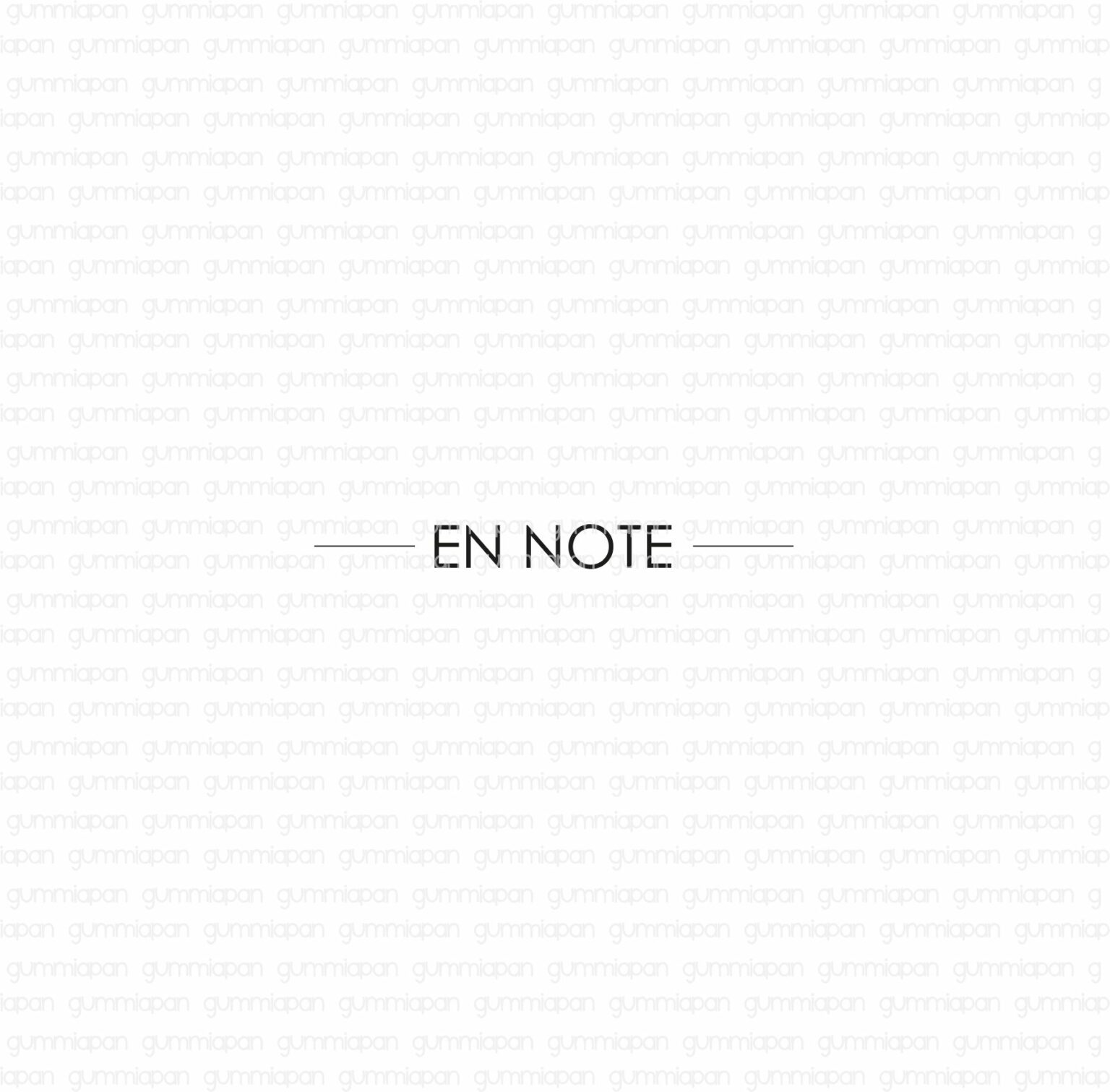 En Note – – Gummiapan